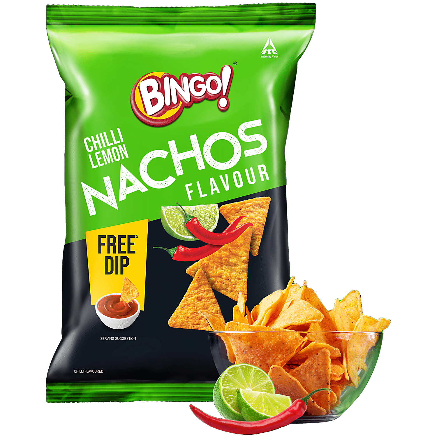 Bingo Chilli Lemon Nachos 44G - Top In Town Hypermarket