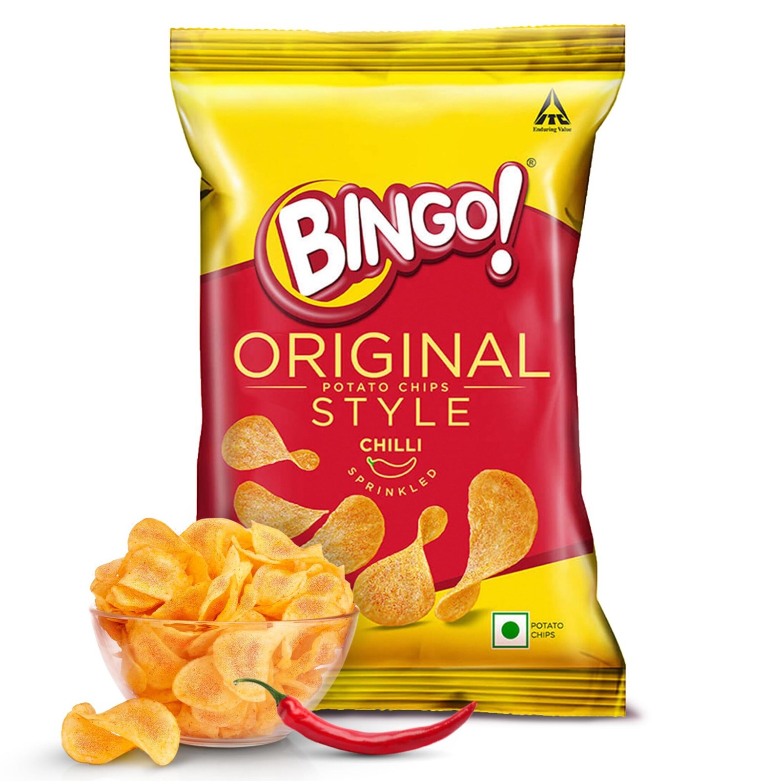 Bingo Original Style Chilli Potato Chips 85g - Top In Town Hypermarket