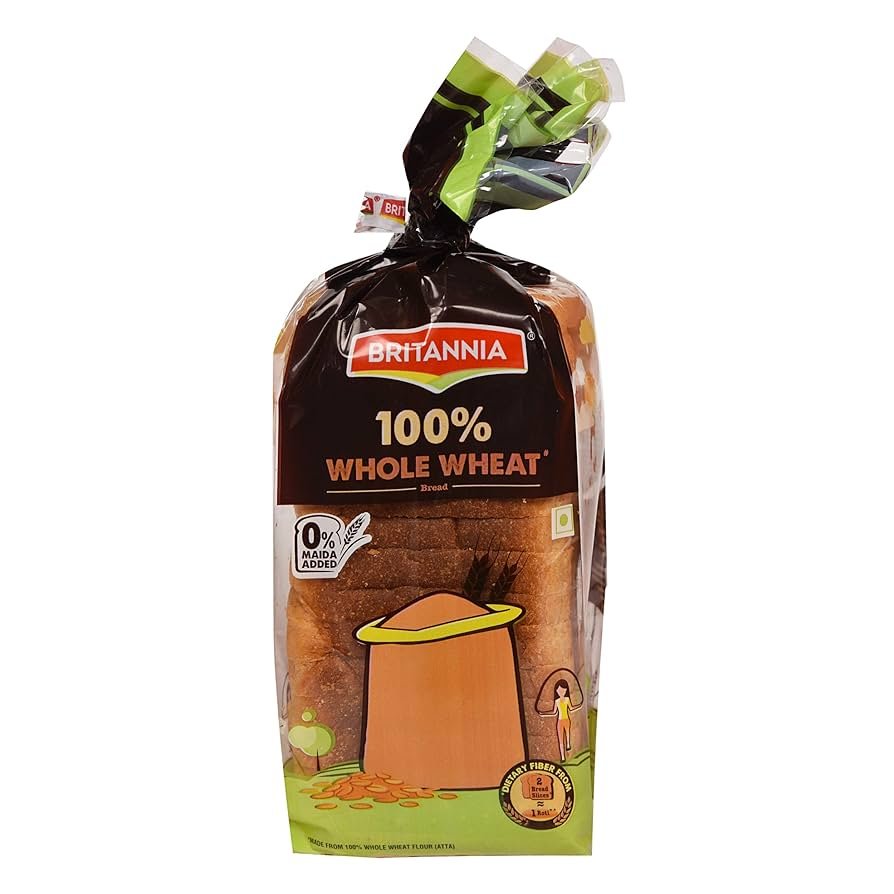 Britannia Whole Wheat Bread 450g - Top In Town Hypermarket