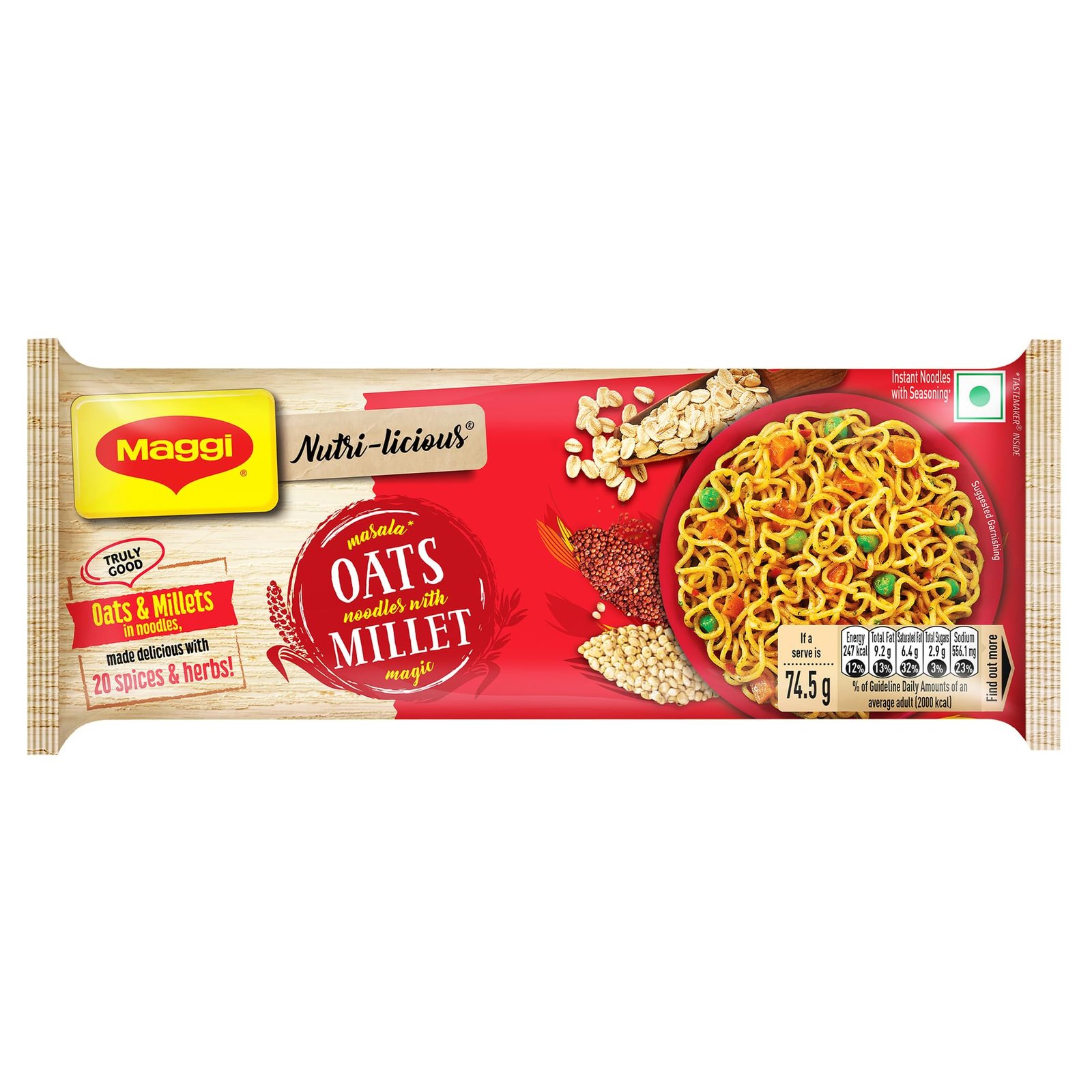 Maggi Masala Oats with Millet Magic 298g - Top In Town Hypermarket